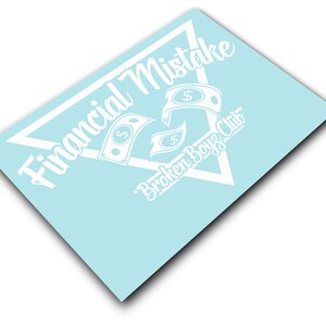 Financial Mistake-broken Boyz Club Windshield Rear Window - Etsy