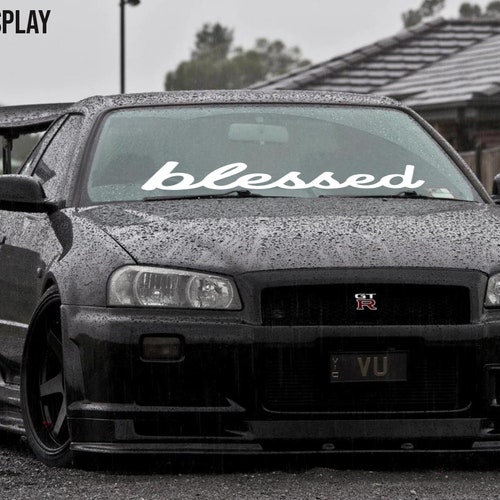 Blessed Windshield Decal Car Sticker Banner JDM Vinyl Graphics - Etsy