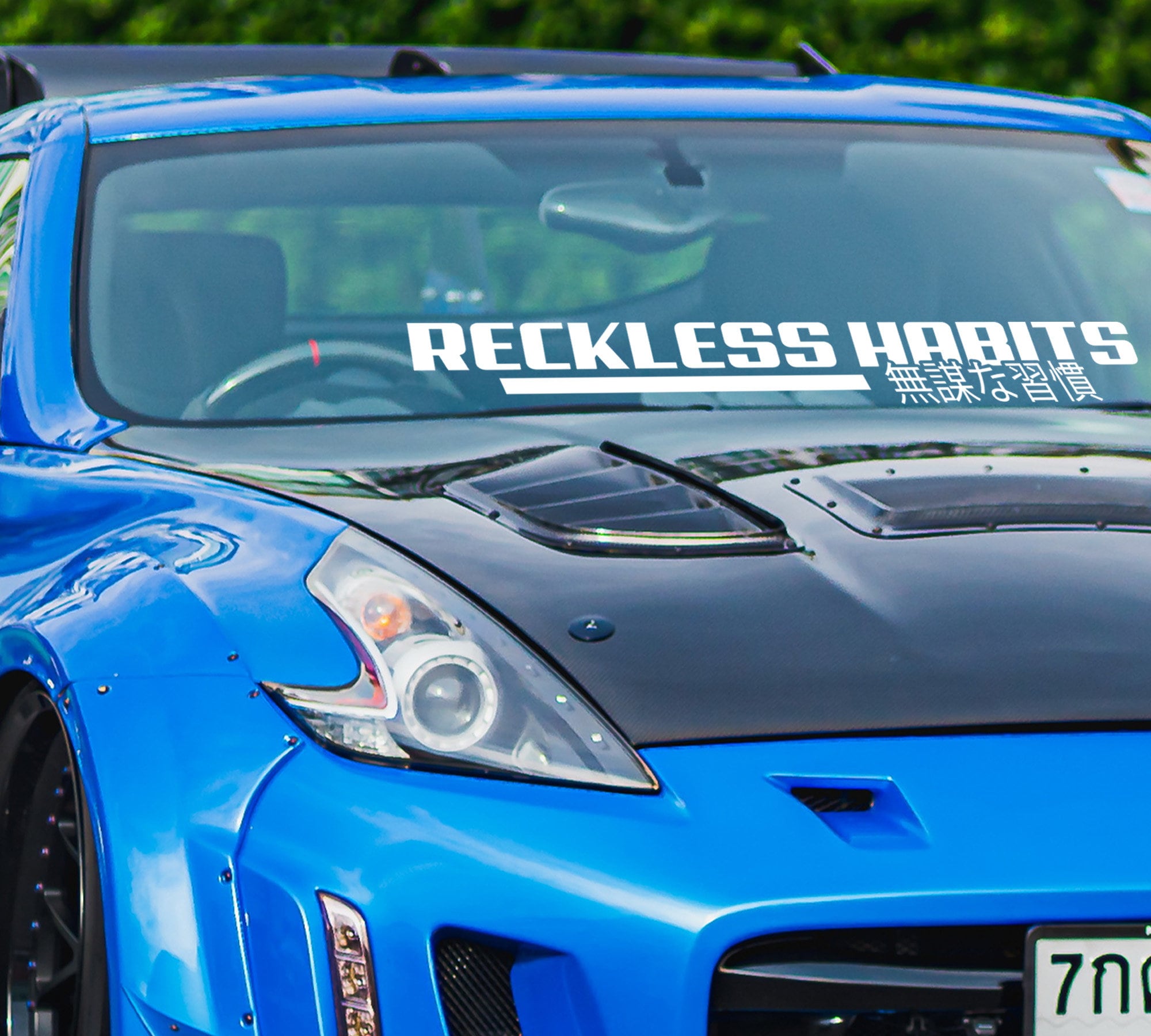Reckless Habits Windshield Decal Car Sticker Banner JDM Vinyl | Etsy