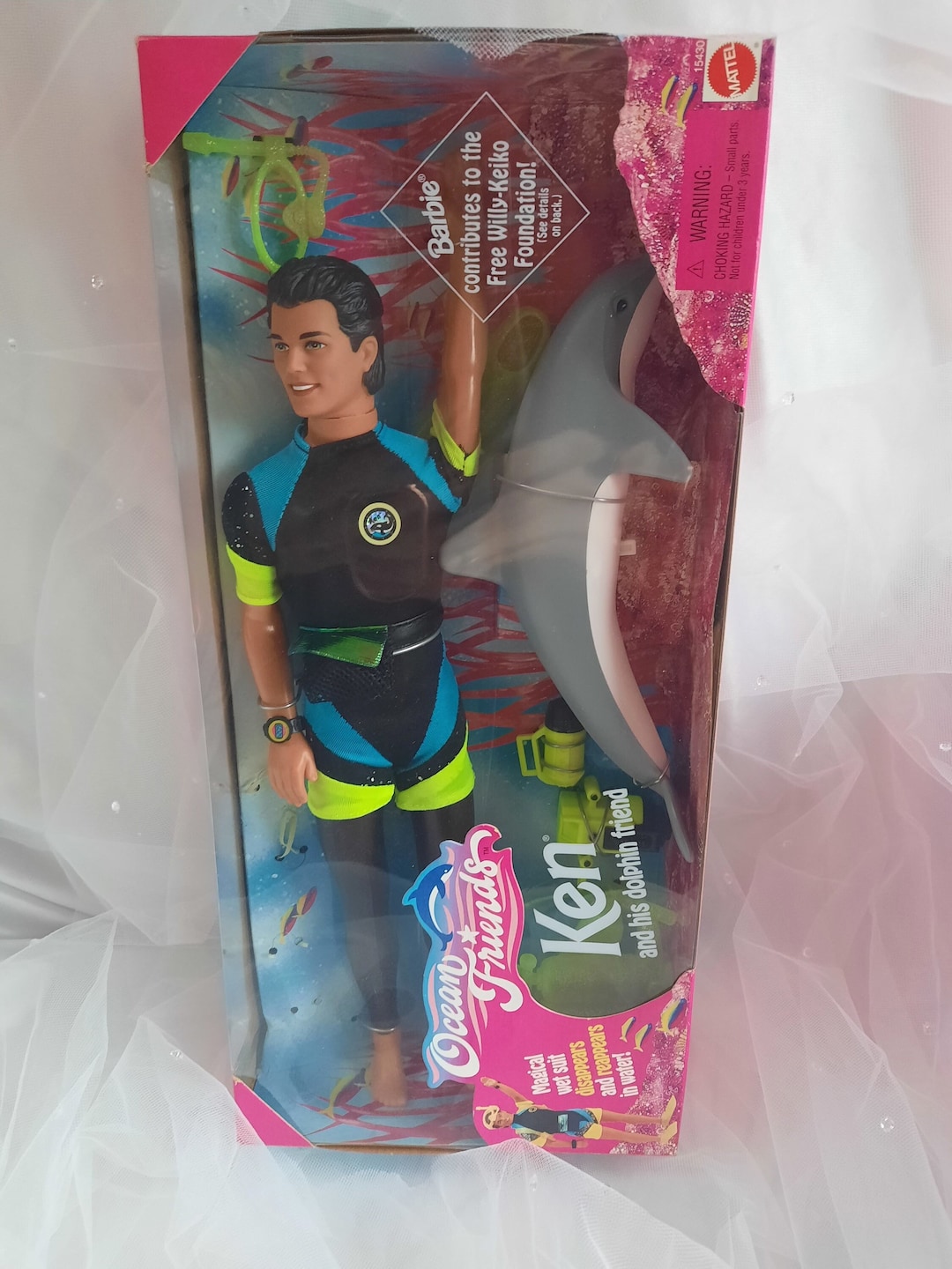 Ocean Friends Ken and His Dolphin Friend, Vintage Barbie, Collectible ...