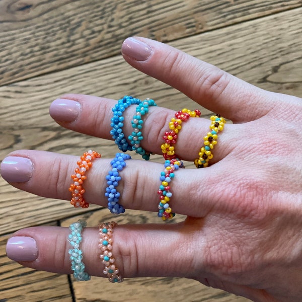 Seed Bead Ring - Etsy