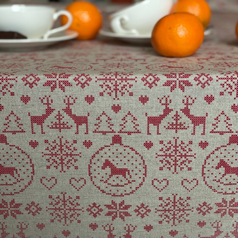 Christmas Tablecloth - Etsy