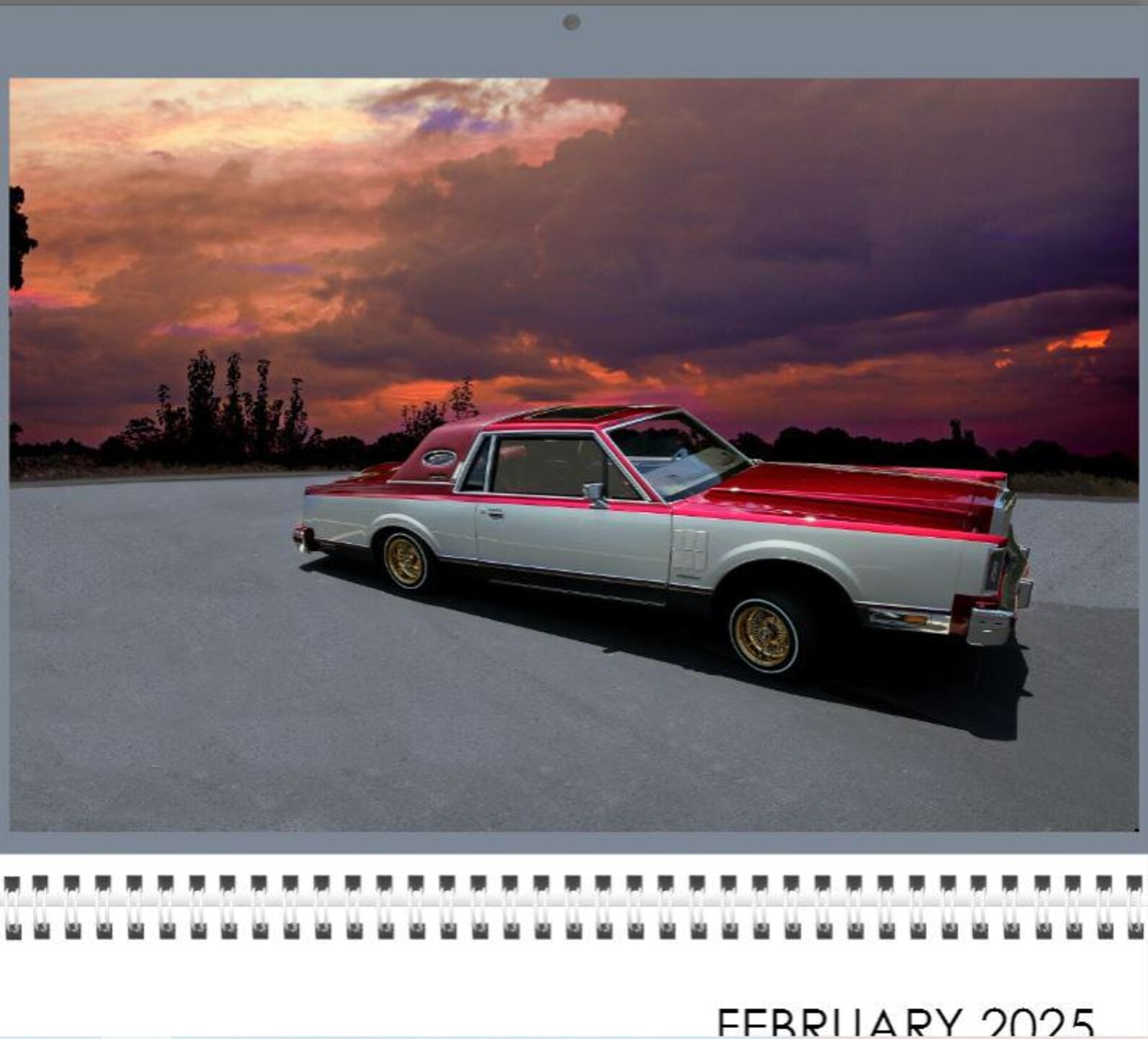 Lowrider Wall Calendar - Custom Start Month - 2025 - Personalize With ...