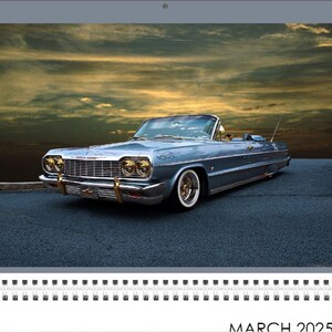 Lowrider Wall Calendar - Custom Start Month - 2025 - Personalize With ...