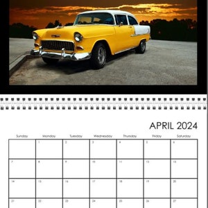2025 Chevy Bel Air Car Calendar - Personalize With Your Own Photo ...