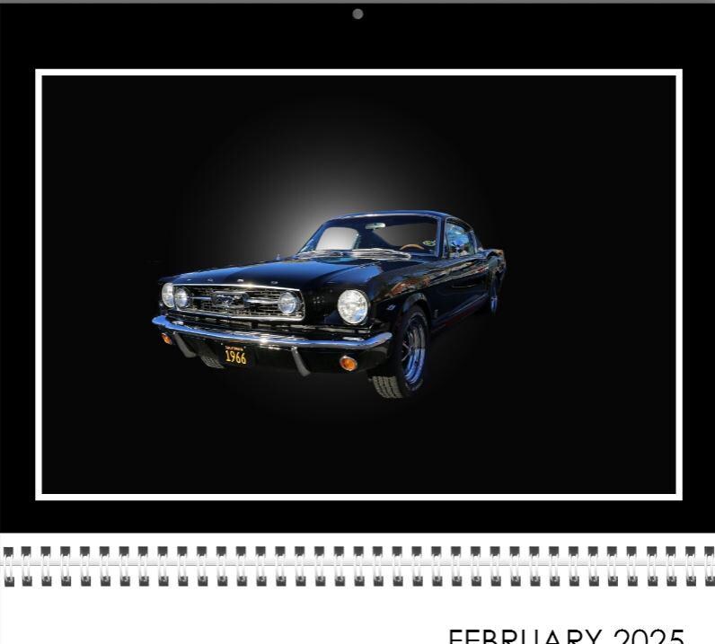 2025 Ford Mustang Car Calendar Personalize With Your Own Photo Custom ...