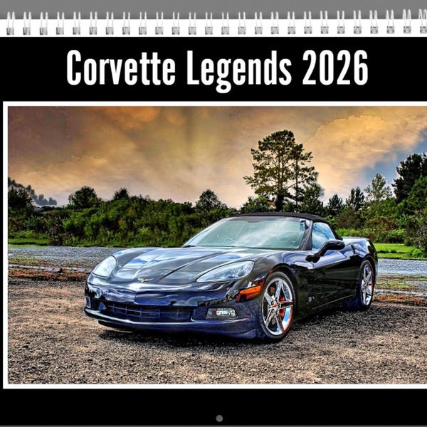 2026 Corvette Calendar - Etsy