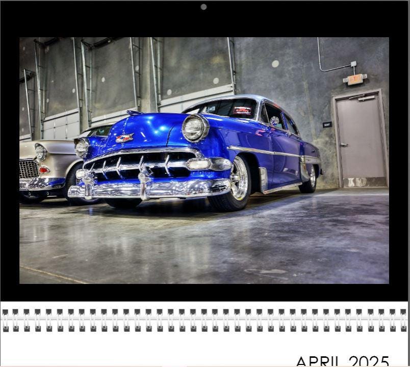 2025 Chevy Bel Air Car Calendar - Personalize With Your Own Photo ...