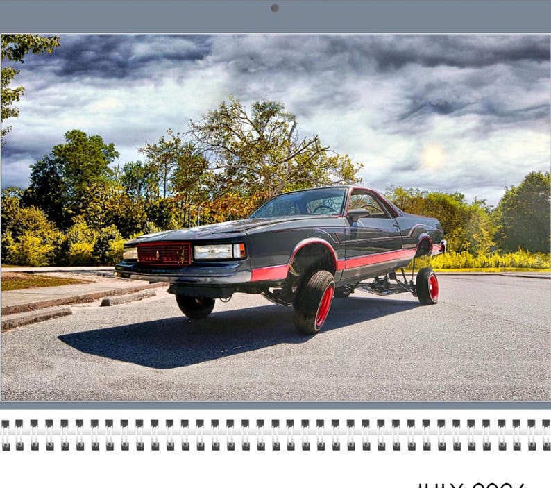 Lowrider Wall Calendar - Custom Start Month - 2026 - Personalize With ...