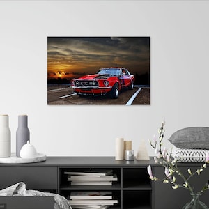 Beautiful Custom Ford Mustang at Sunset - Digital Download Photograph ...