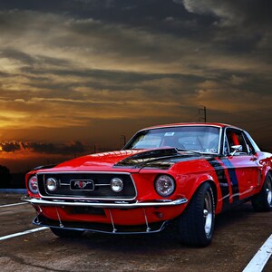 Beautiful Custom Ford Mustang at Sunset - Digital Download Photograph ...