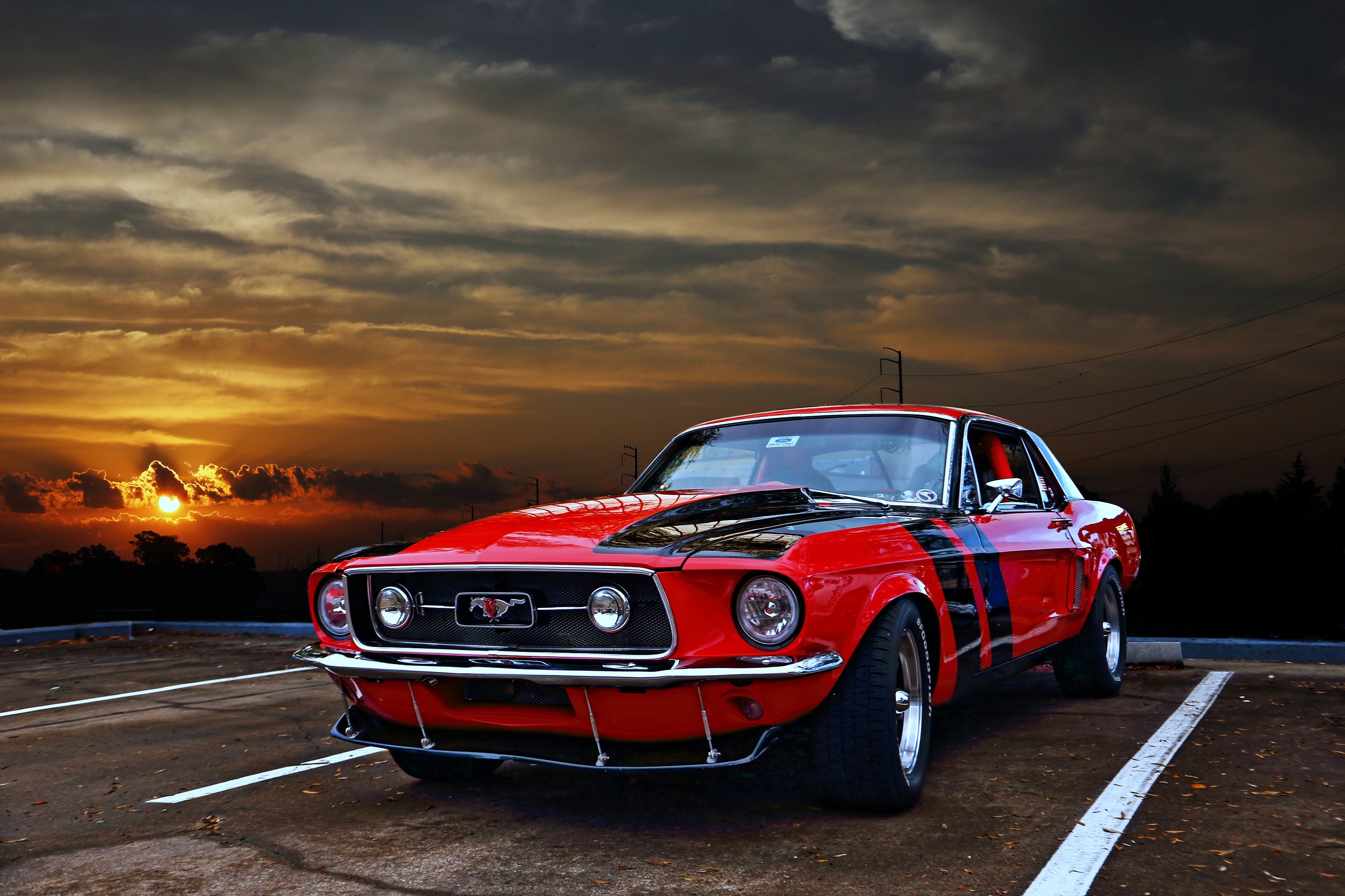 Beautiful Custom Ford Mustang at Sunset - Digital Download Photograph ...