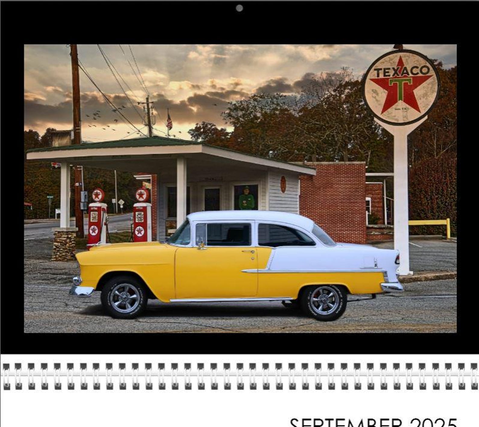 2025 Chevrolet Bel Air Wall Calendar. Start Any Month Made in USA. Free ...