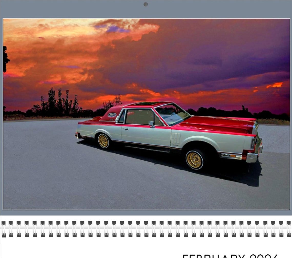 Lowrider Wall Calendar - Custom Start Month - 2026 - Personalize With ...