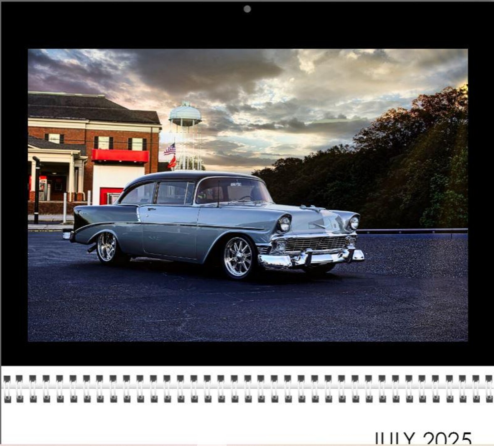 2025 Chevrolet Bel Air Wall Calendar. Start Any Month Made in USA. Free ...
