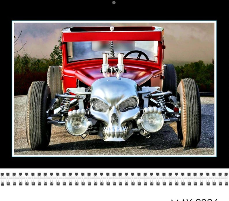 Hot Rod Calendar 2026 – American Iron, Custom Car Art (8.5"x11") - Etsy