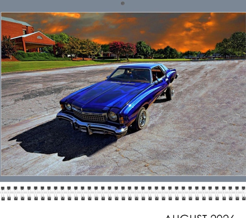 Lowrider Wall Calendar - Custom Start Month - 2026 - Personalize With ...