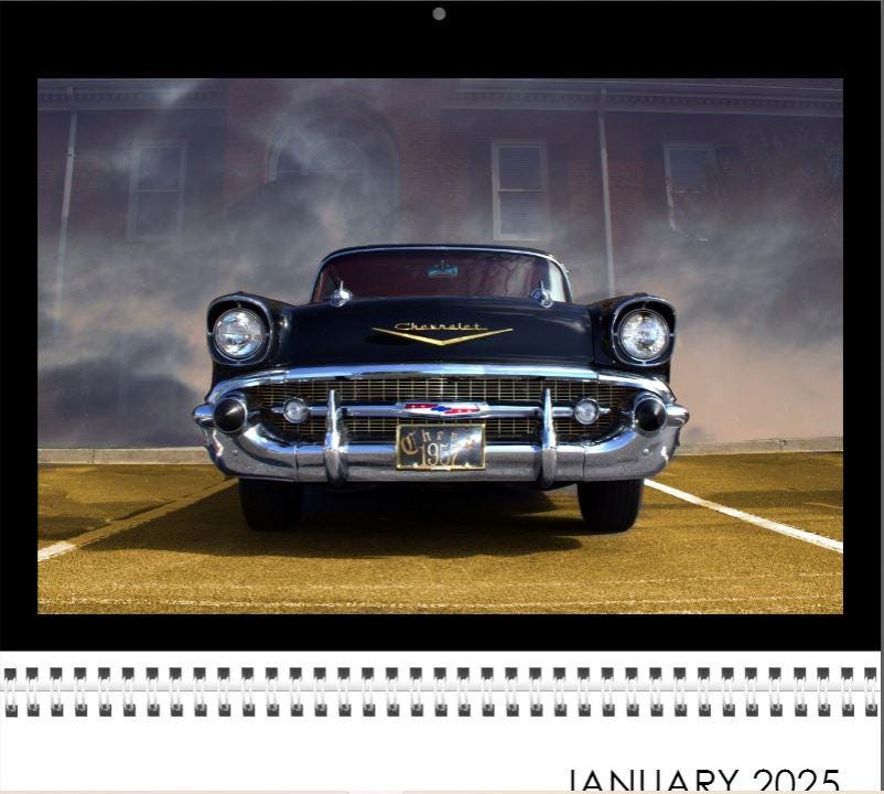 2025 Chevy Bel Air Car Calendar - Personalize With Your Own Photo ...