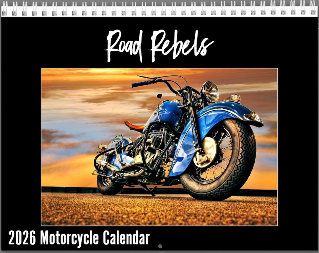 2026 Classic Motorcycle Calendar – "road Rebels" Wall Art - Etsy