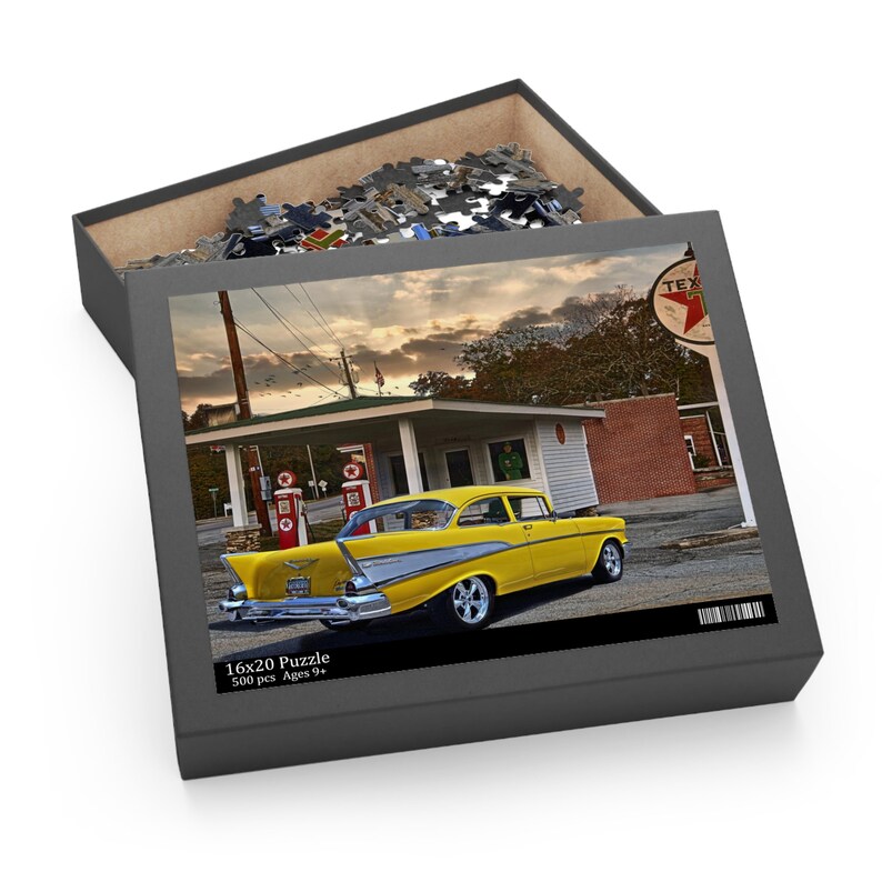 Classic American Cars: 1957 Chevy Bel Air Jigsaw Puzzle 500-piece 16 X ...