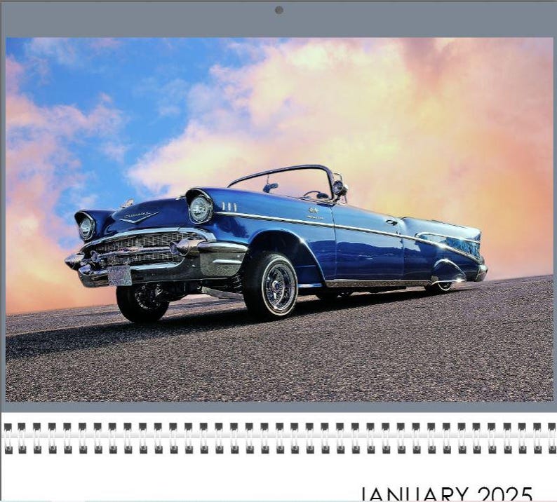 Lowrider Wall Calendar - Custom Start Month - 2025 - Personalize With ...