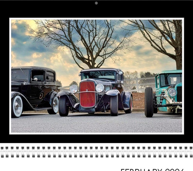 Hot Rod Calendar 2026 – American Iron, Custom Car Art (8.5"x11") - Etsy