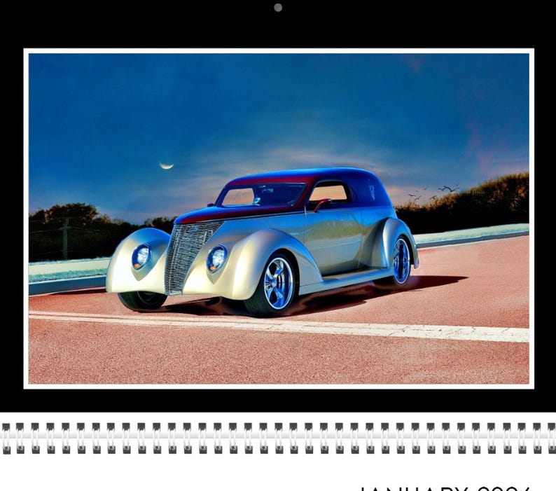 Hot Rod Calendar 2026 – American Iron, Custom Car Art (8.5"x11") - Etsy