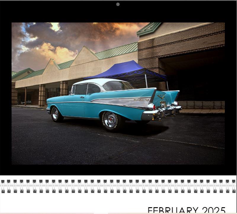 2025 Chevy Bel Air Car Calendar - Personalize With Your Own Photo ...