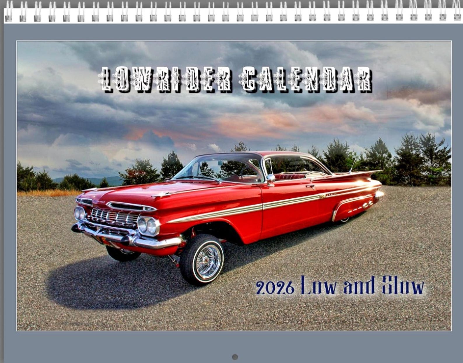 Lowrider Wall Calendar - Custom Start Month - 2026 - Personalize With ...