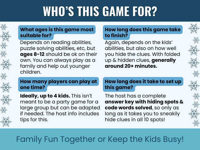 Indoor Winter Scavenger Hunt, Printable Winter Penguin Treasure Hunt ...