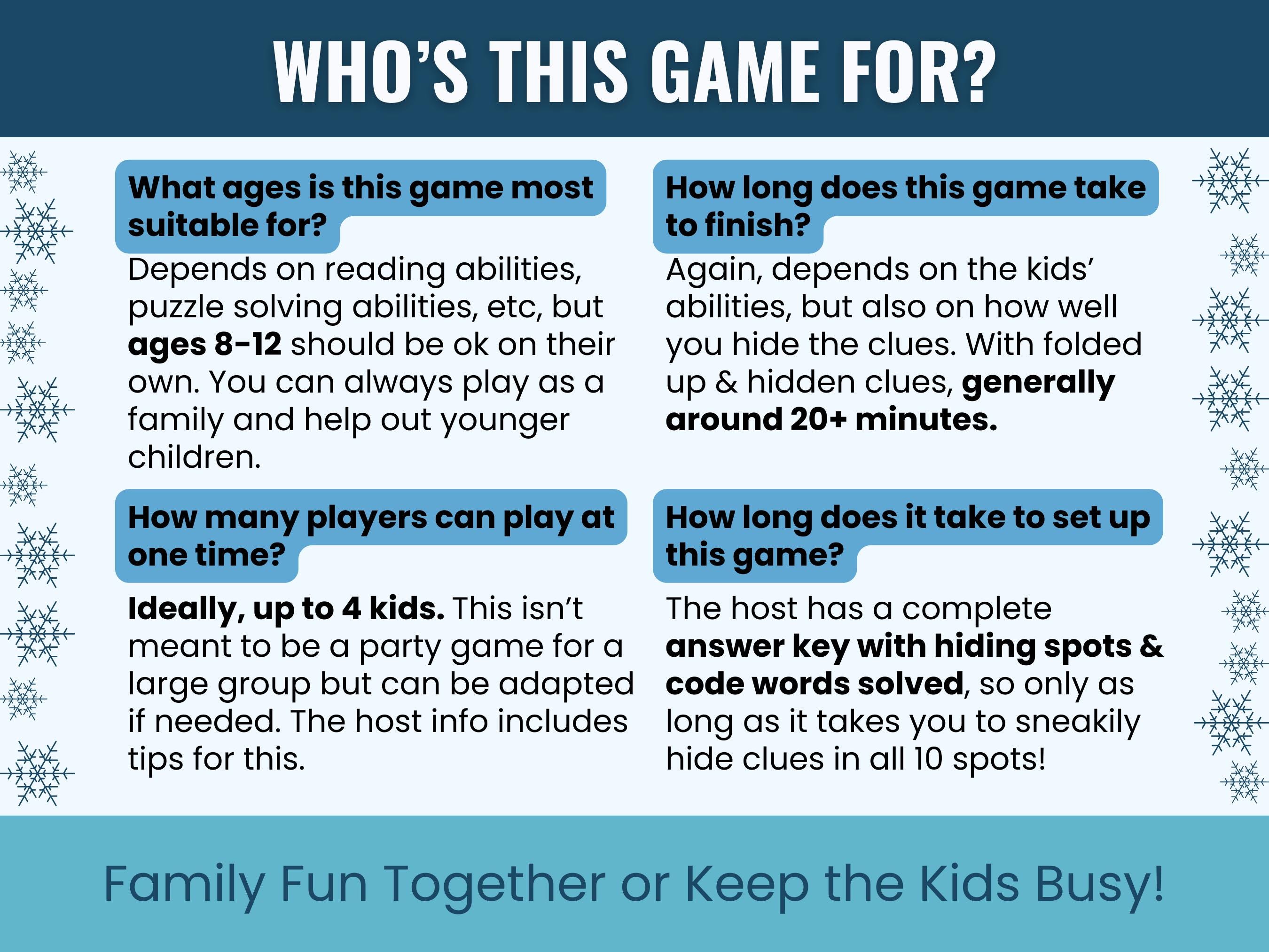 Indoor Winter Scavenger Hunt, Printable Winter Penguin Treasure Hunt ...