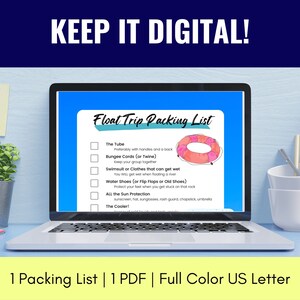 Float Trip Packing List PDF, Printable Float Trip Packing List, River ...