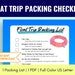 Float Trip Packing List PDF, Printable Float Trip Packing List, River ...