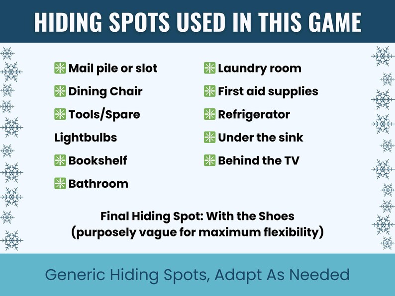 Indoor Winter Scavenger Hunt, Printable Winter Penguin Treasure Hunt ...