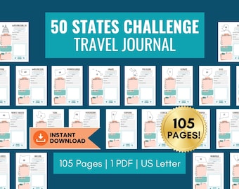 United States Travel Tracker Digital Printable - Etsy