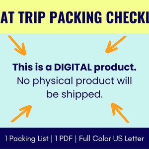 Float Trip Packing List PDF, Printable Float Trip Packing List, River ...