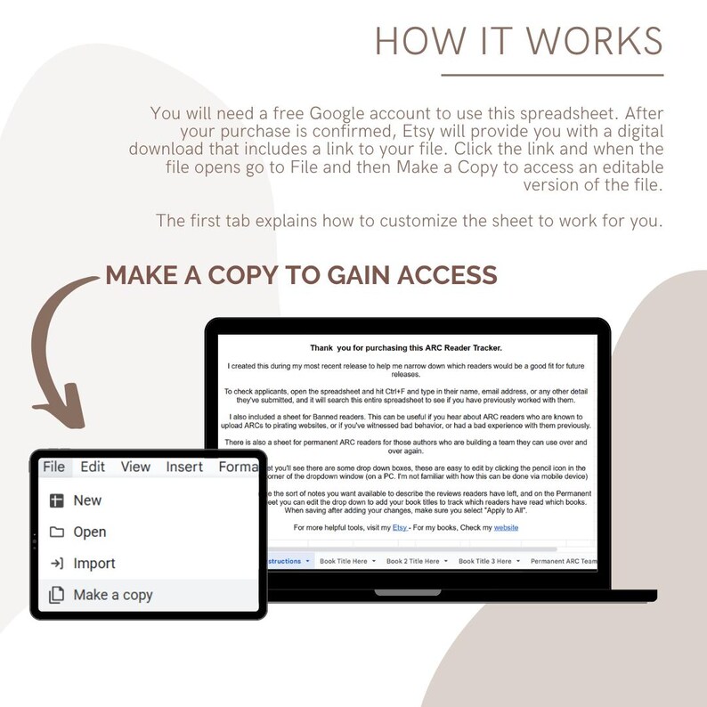 ARC Reader Tracker Spreadsheet, Author ARC Team Manager (digital ...