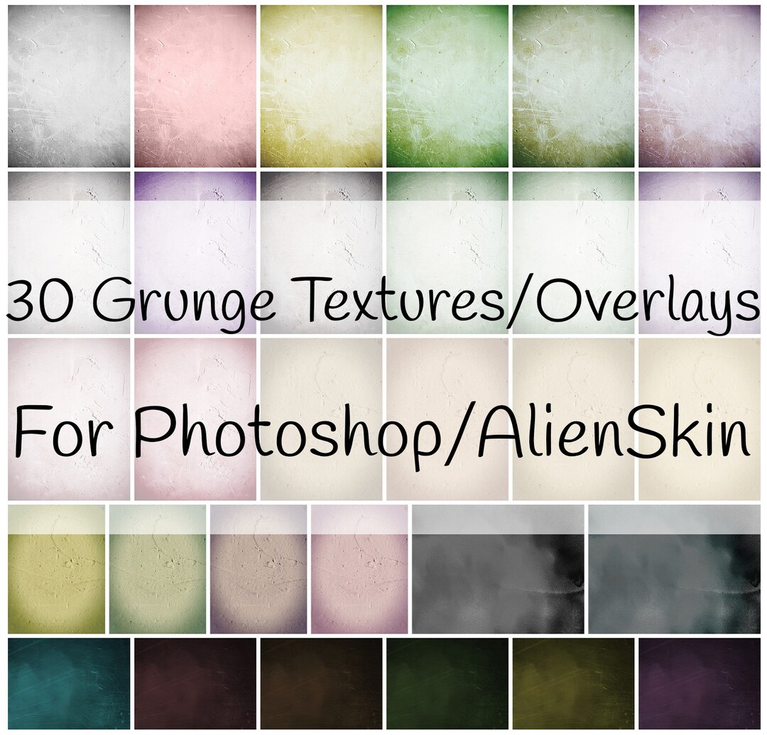30 Grunge Photoshop Texture Overlays for Photographers Version 2 - Etsy
