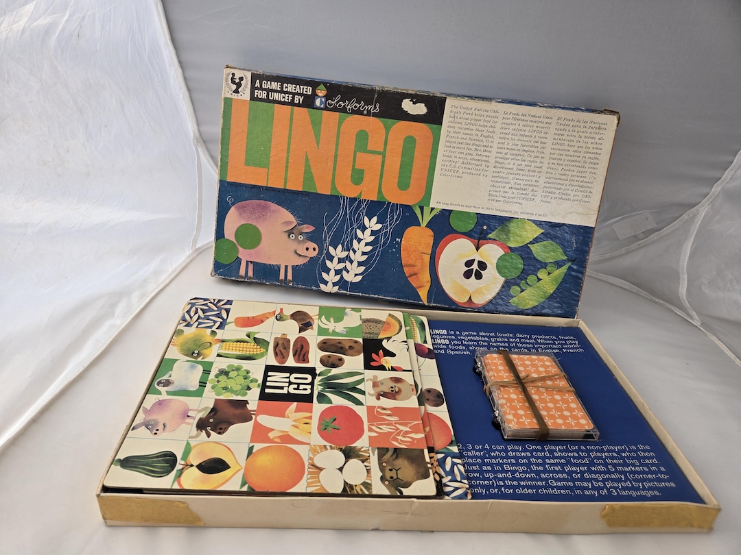 Vintage LINGO Game Created for UNICEF by Colorforms - Etsy