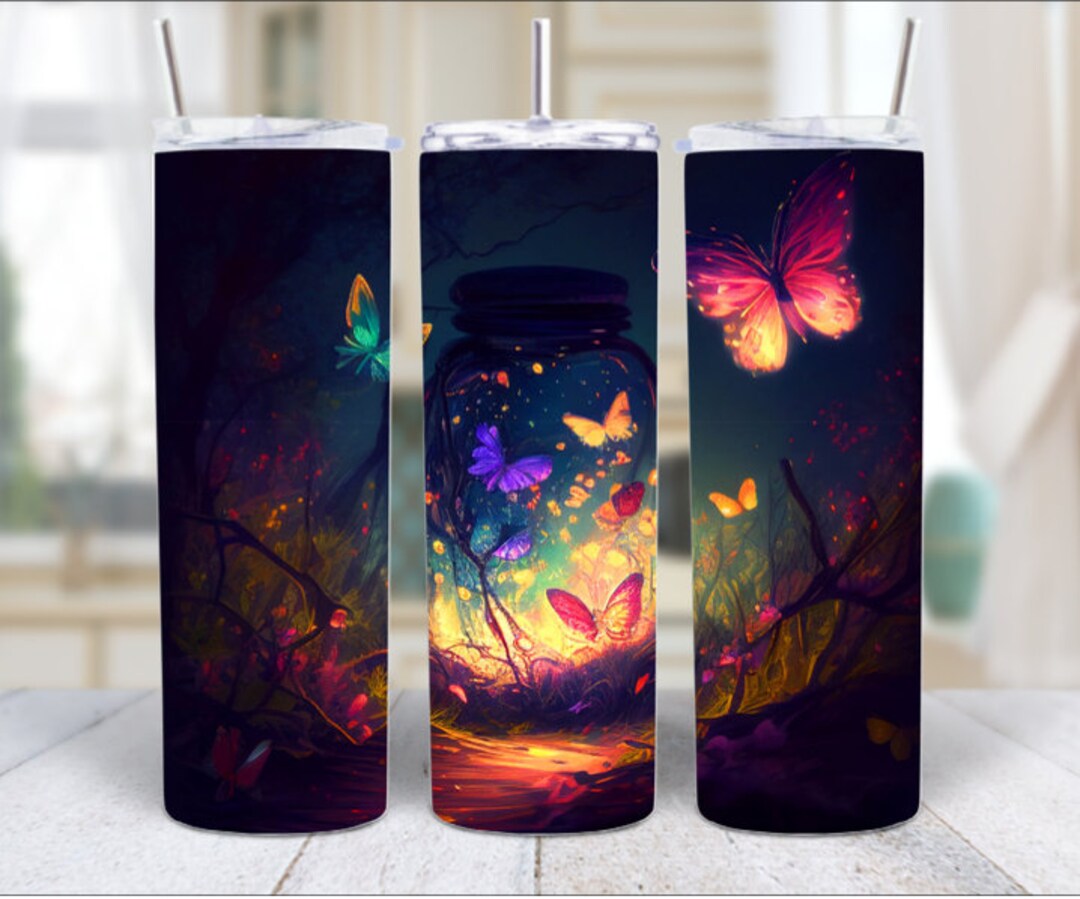 Butterfly Lantern 20 Oz Sublimated Stainless Steel Tumbler - Etsy