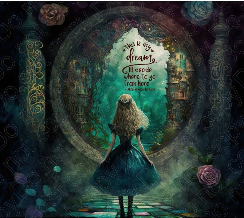 Alice in Wonderland Tumbler: Sublimated Stainless Steel 20 Oz - Etsy