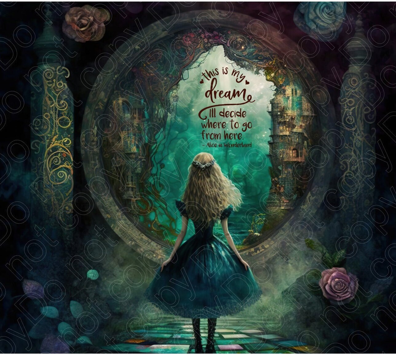Alice in the Wonderland This is My Dream I'll Decide - Etsy
