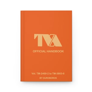TVA Official Handbook Hardcover Matte Journal L TVA Notebook L TVA ...