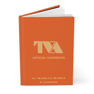 TVA Official Handbook Hardcover Matte Journal L TVA Notebook L TVA ...