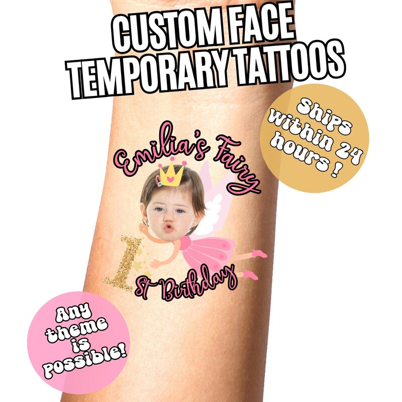 Fairy Birthday Tattoos - Etsy