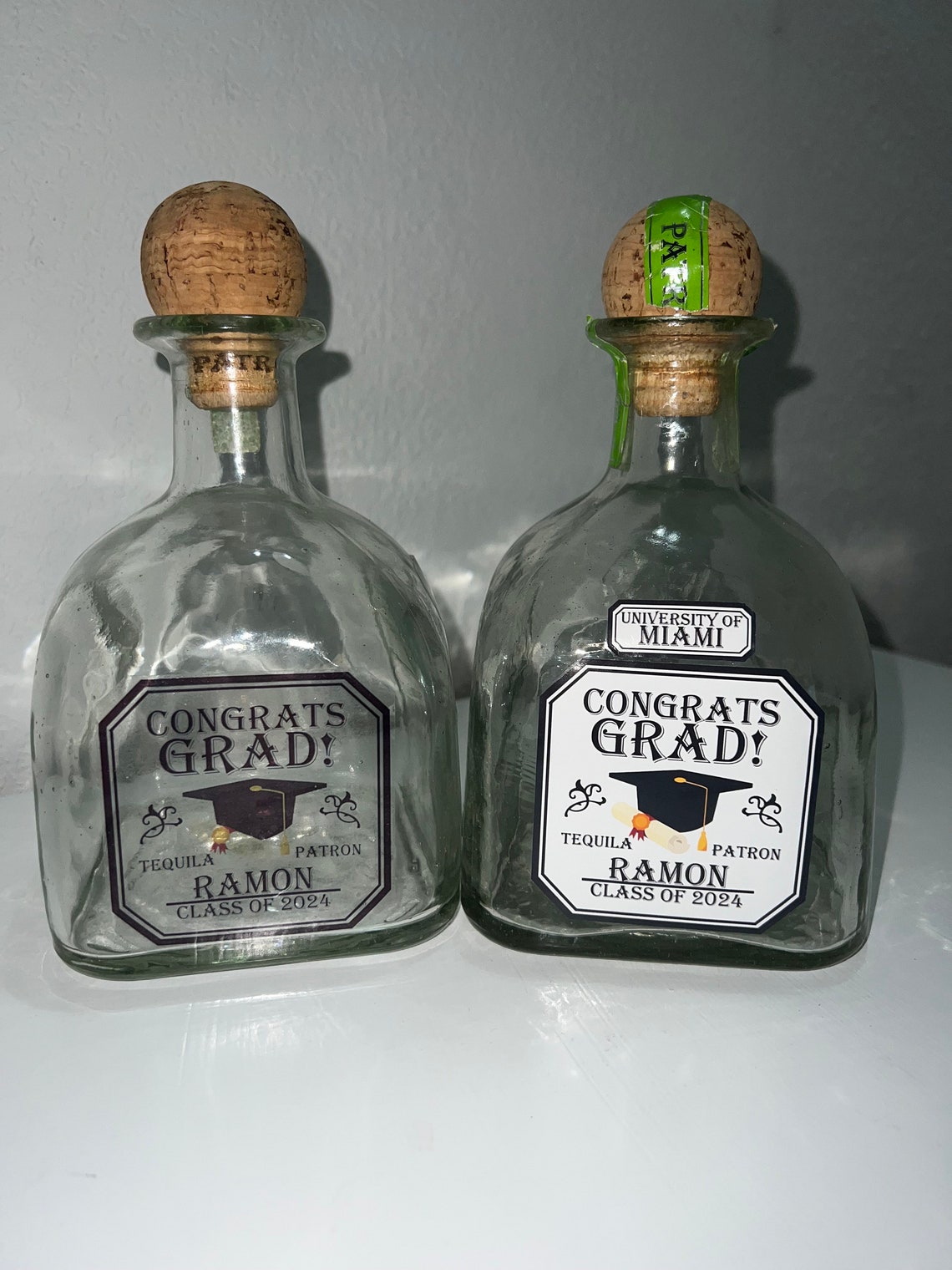 Custom Patron Label, Liquor Label, Graduation Bottle Labels, Grad Gift ...