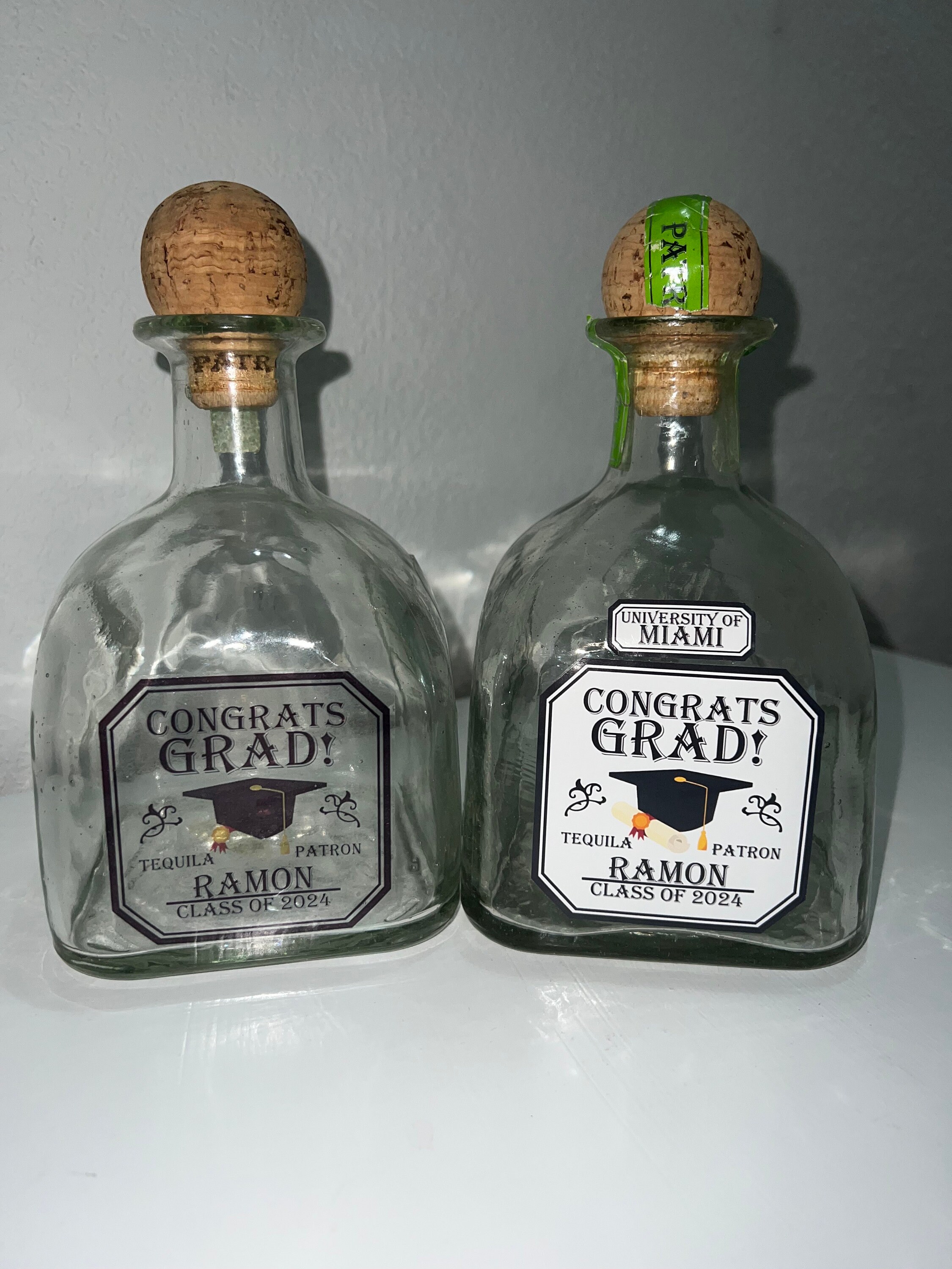 Custom Patron Label, Liquor Label, Graduation Bottle Labels, Grad Gift ...