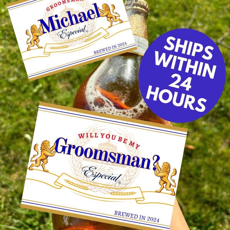 Groomsman Sticker - Etsy