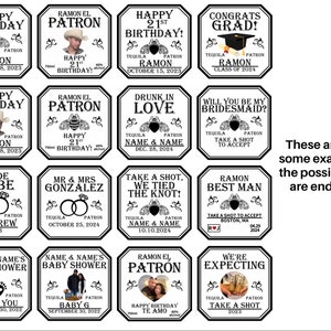 Custom Patron Label, Liquor Label, Birthday Labels, Bachelor Proposal ...
