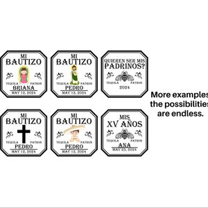 Custom Patron Label, Liquor Label, Graduation Bottle Labels, Grad Gift ...